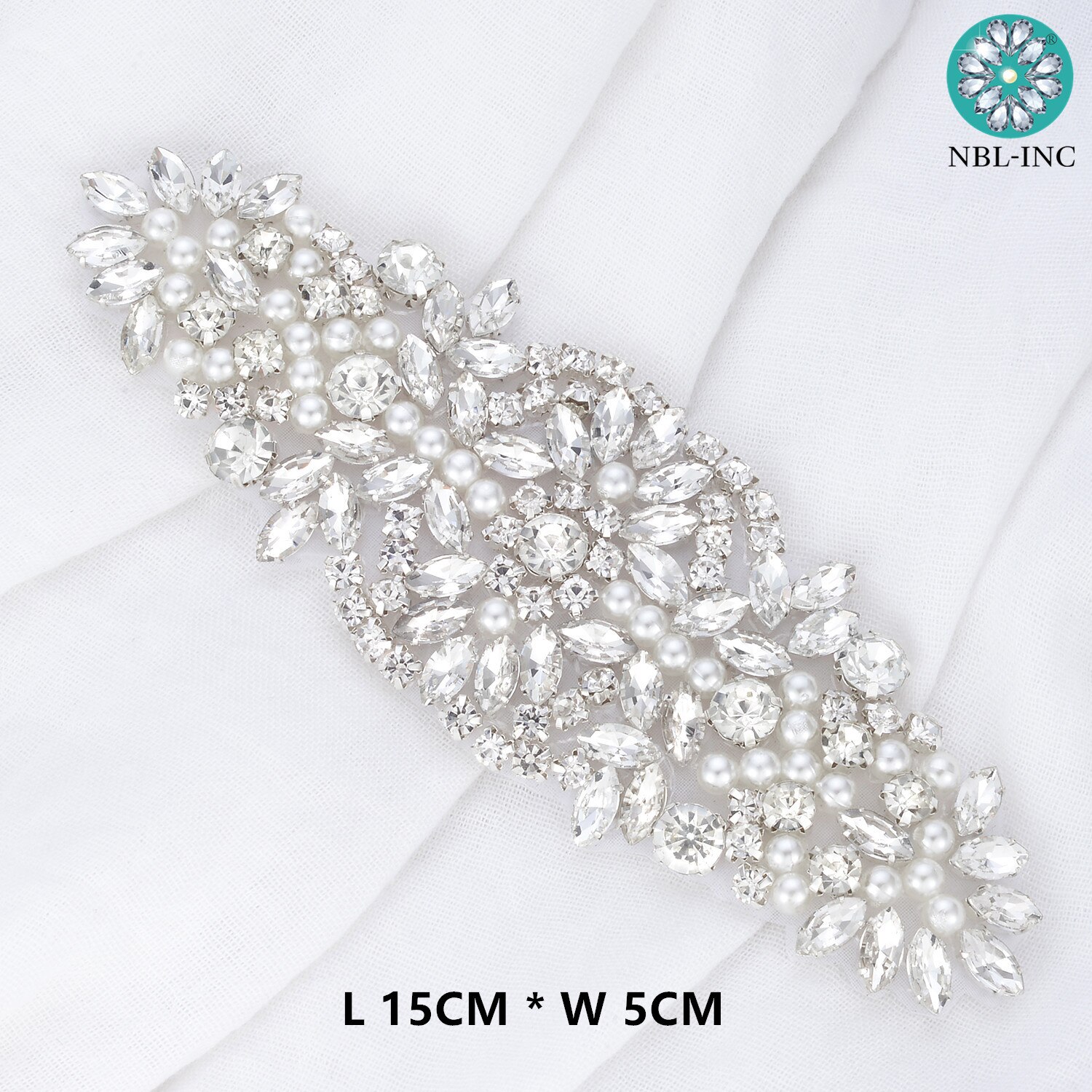 (1PC) Bridal wedding crystal rhinestone applique b... – Grandado