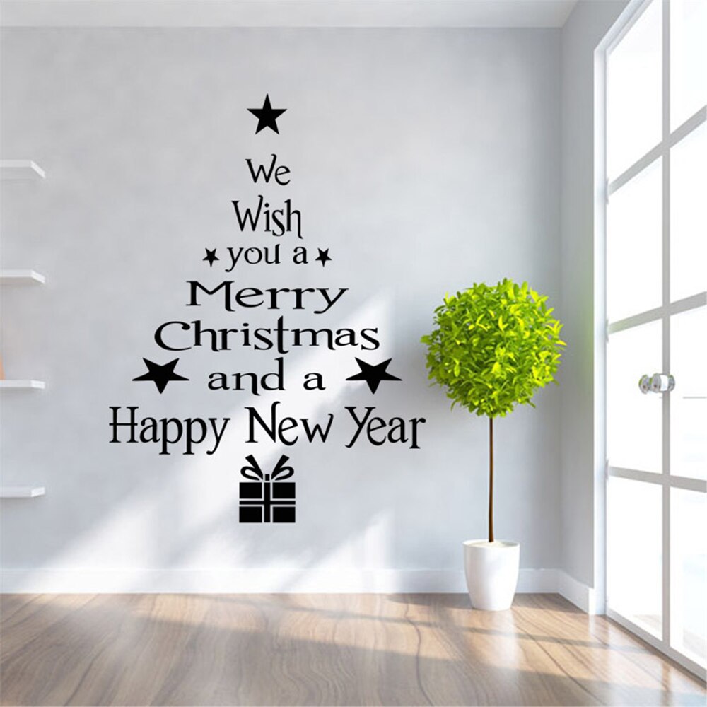 Muurstickers met kerstbomen, goede wensen, raamsti... – Vicedeal