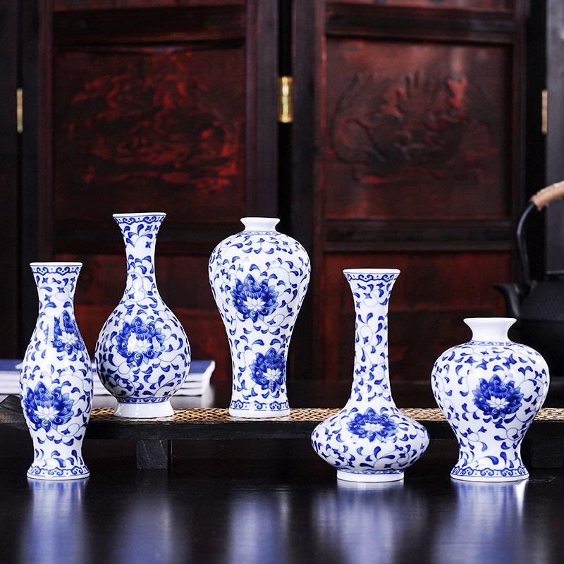 Vintage Home Decor Ceramic Vases Chinese Blue And ... – Vicedeal