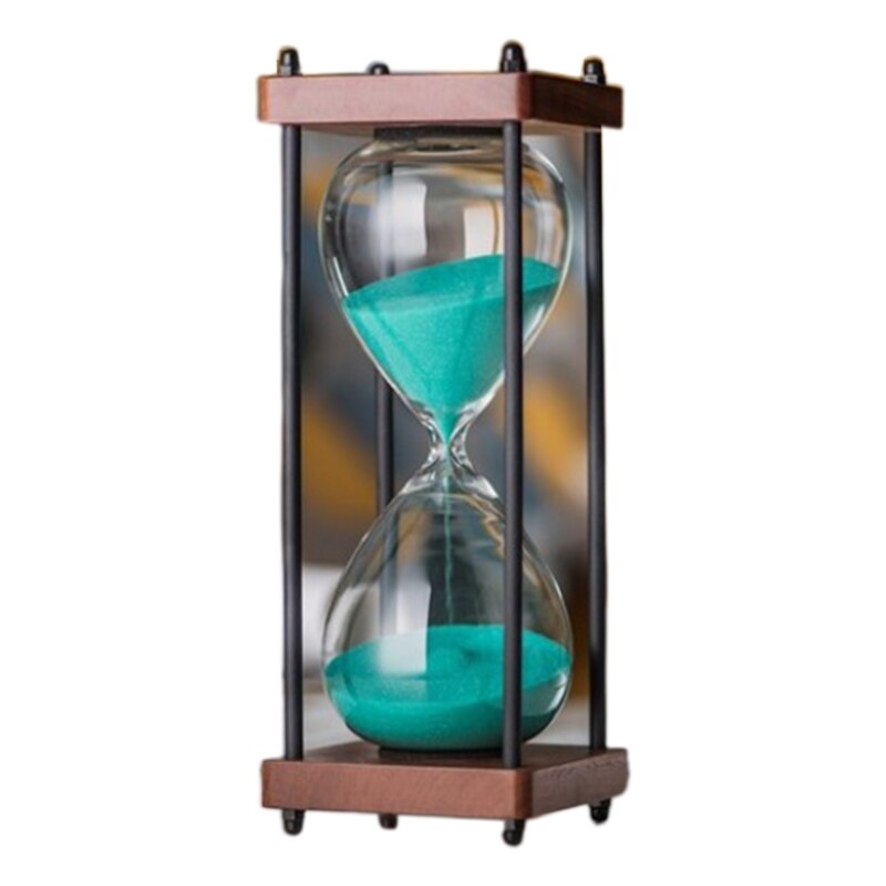Vintage 30 Minutes Large Hourglass Timer with Wood... – Vicedeal