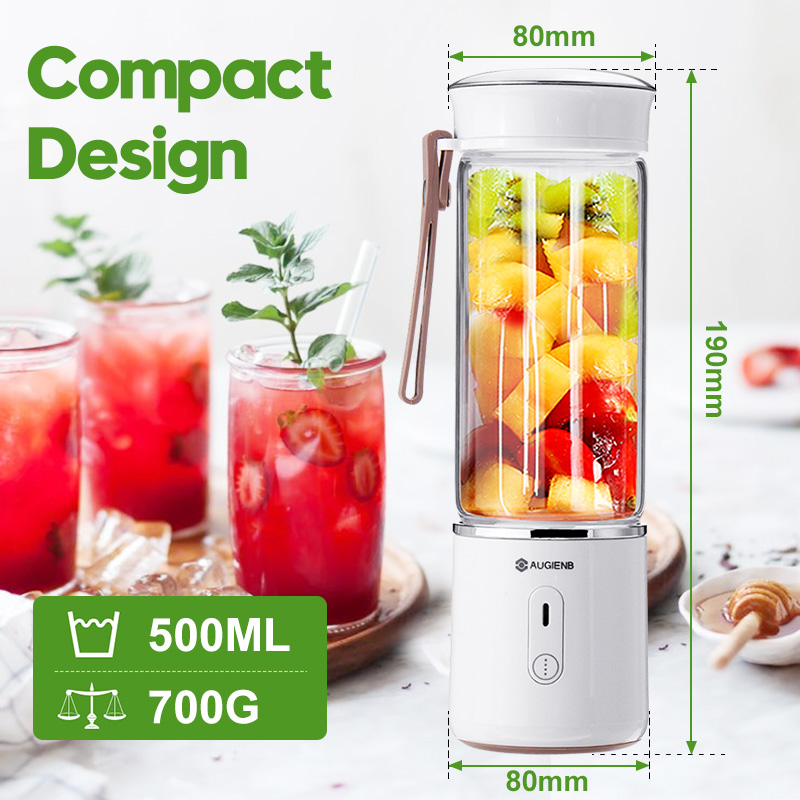 500ml Electric Fruit Juicer Glass Mini Hand Portab... – Vicedeal