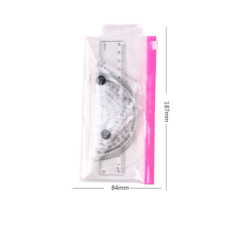 4Pcs Ruler Set Geometry Triangle Straightedge Mult... – Grandado