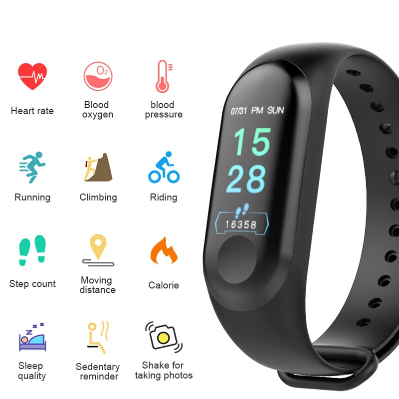 Sport Smart Wristband Blood Pressure Heart Rate Mo... – Grandado