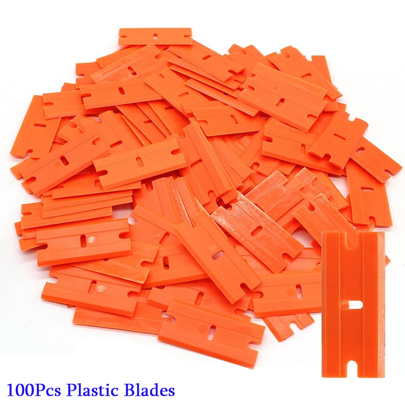 2/4Pcs Scraper 100 Plastic Blades Plastic Razor Bl... – Grandado