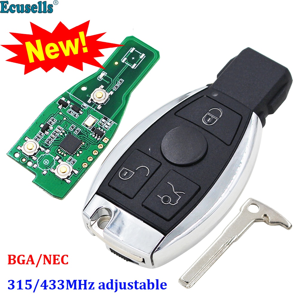 Keyless Remote Key Fob 3 Button BGA NEC style with... – Grandado