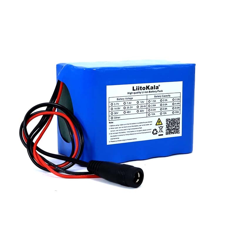 Liitokala 12V 10Ah 18650 li-lon battery pack 10000... – Grandado