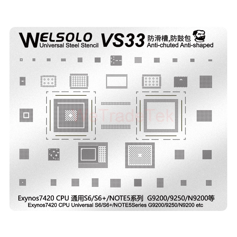 Monteur Bga Reballing Stencil Voor Samsung S9 + S8... – Vicedeal