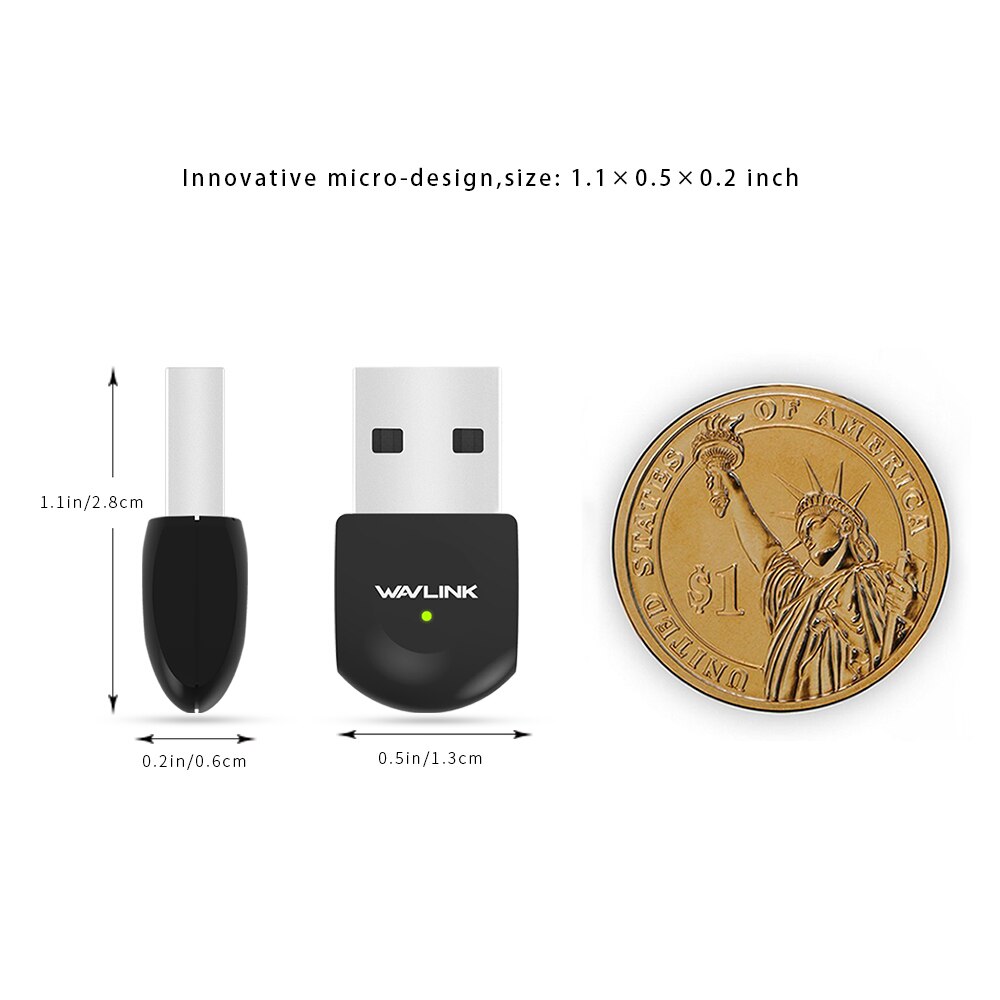 Wavlink Mini USB Wifi Adapter WiFi Dongle MT7610U ... – Vicedeal