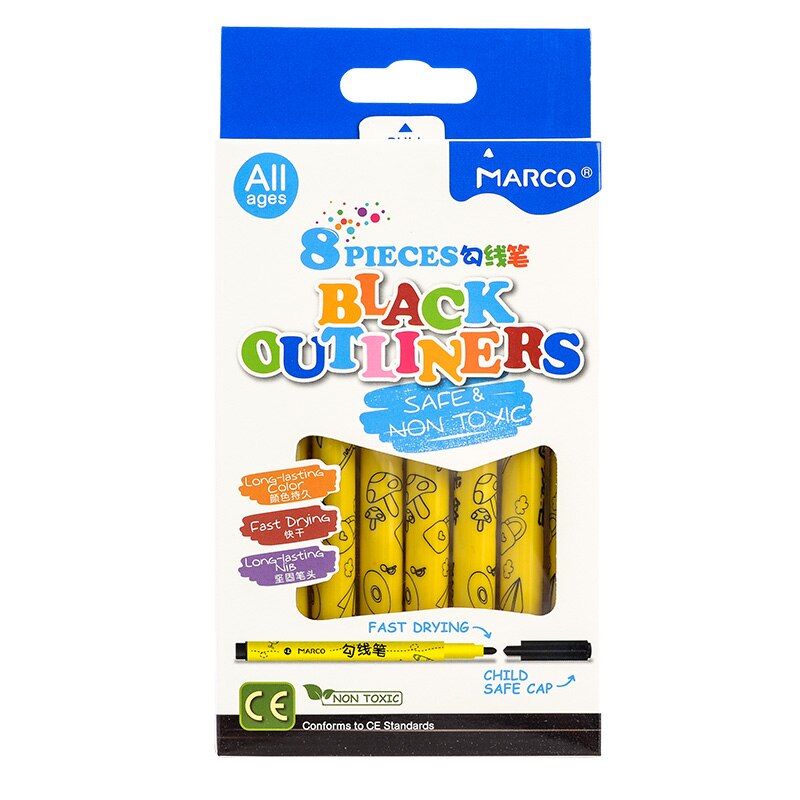 Marco 8 Stks/partij Outliners Marker Pen Tekening ... – Grandado