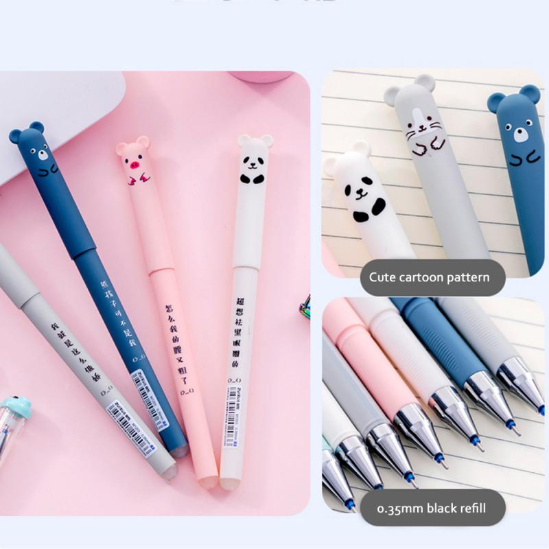 4 Stuks 0.35Mm Uitwisbare Pen Blauw Gel Inkt Penne... – Grandado