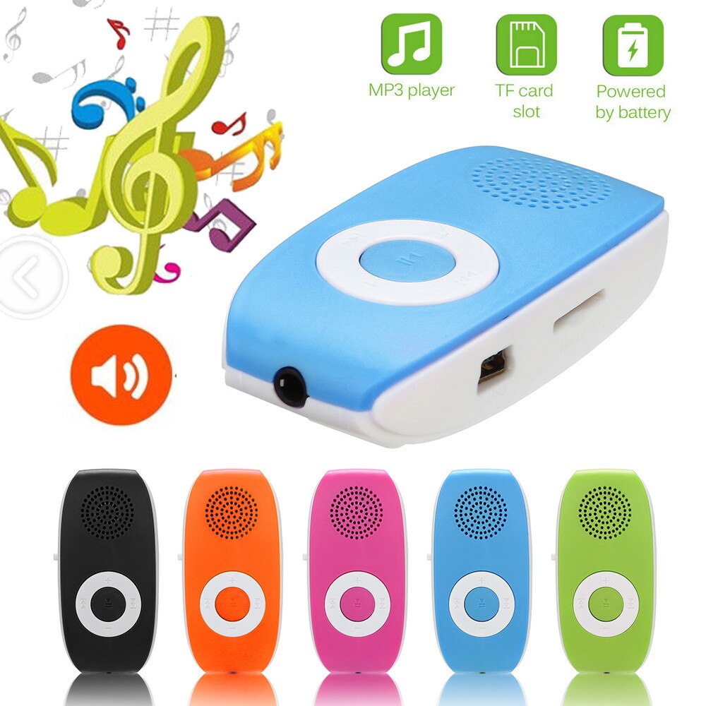 5Colors Clip USB MP3 Player Support SD TF Card 32G... – Grandado
