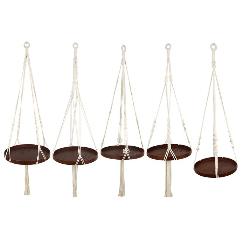 Mahogany Disc Hanging Planter Succulent Planting W... – Vicedeal