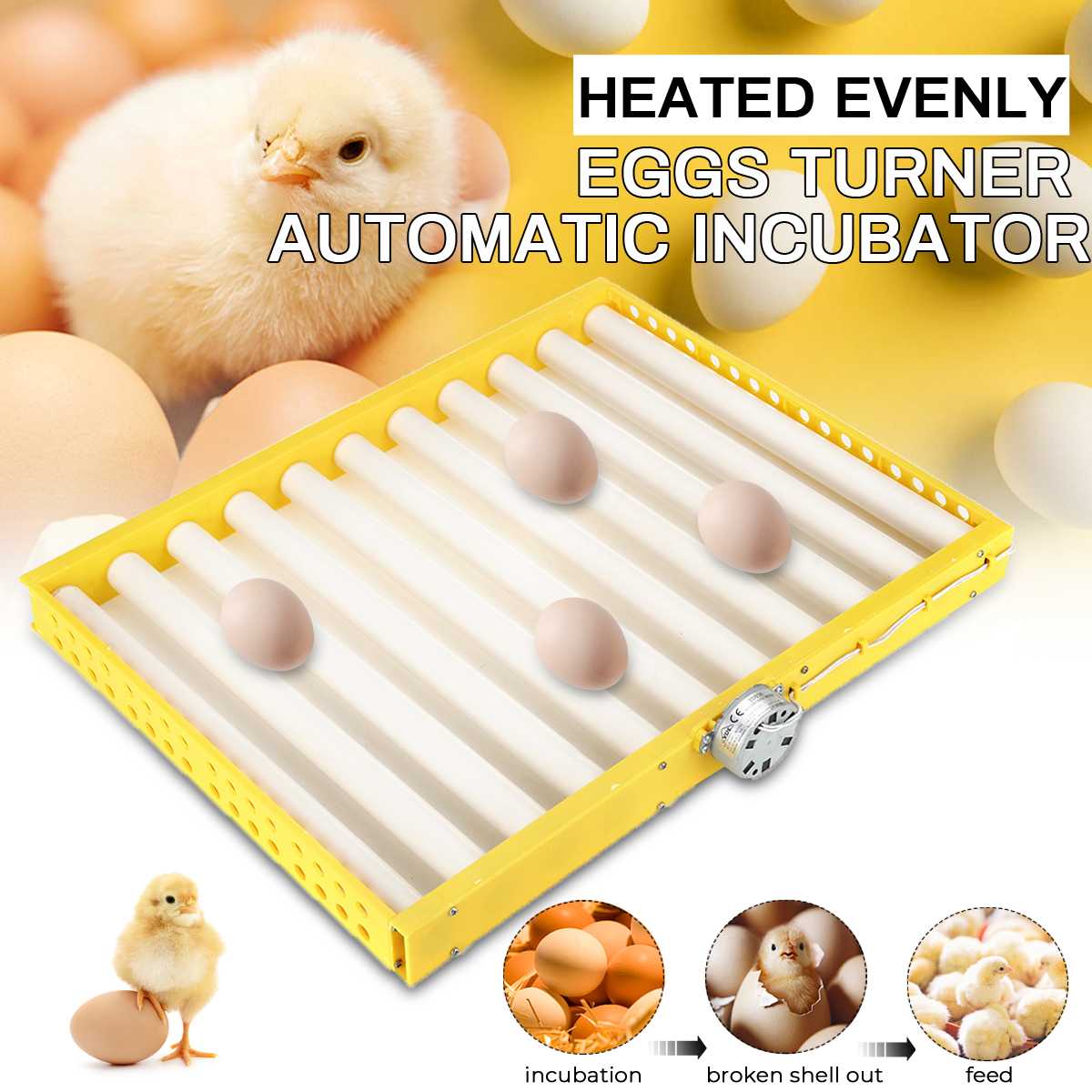 360 Degree Chicken Eggs Turner Automatic Incubator... – Grandado