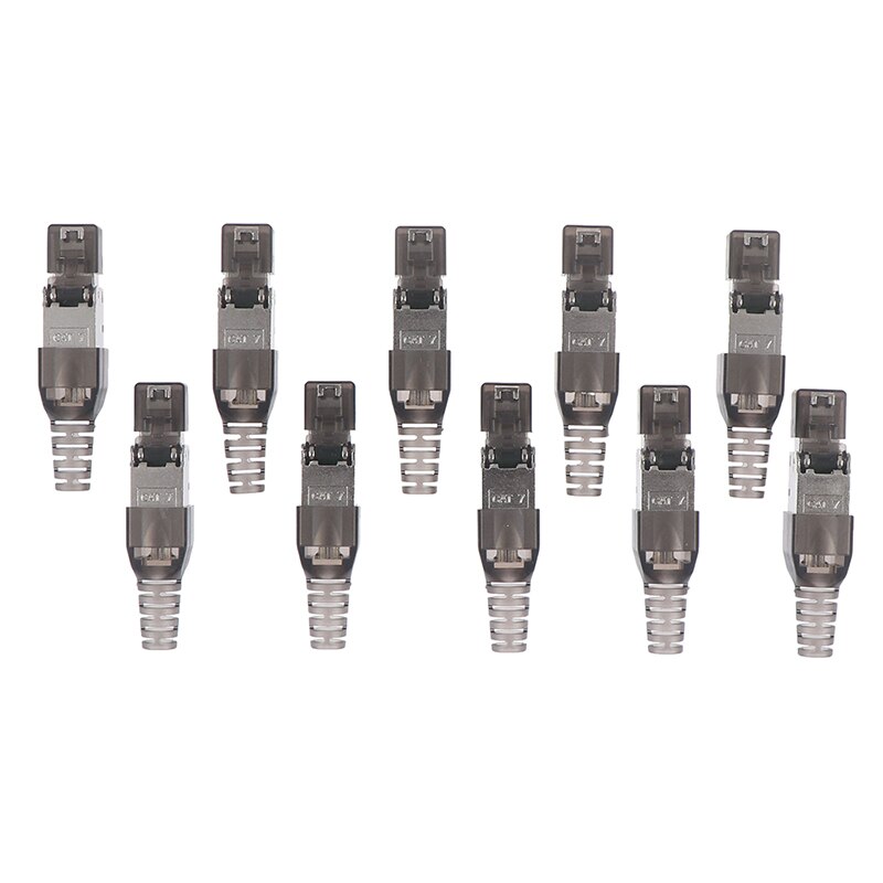 1Pc Tool-Free Shielded RJ45 Cat 7 Termination Plug... – Vicedeal
