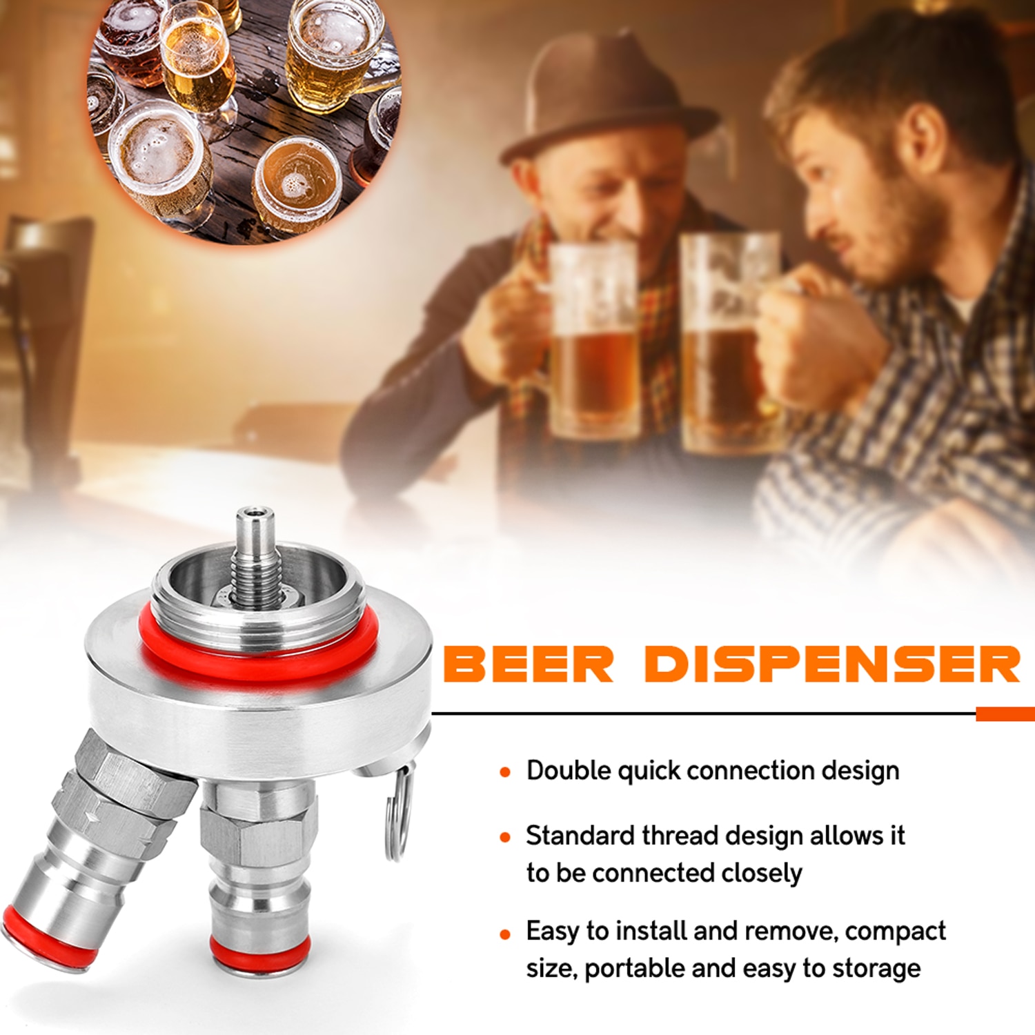 Mini Beer Keg 304 Stainless Steel Ball Lock Wine T... – Grandado