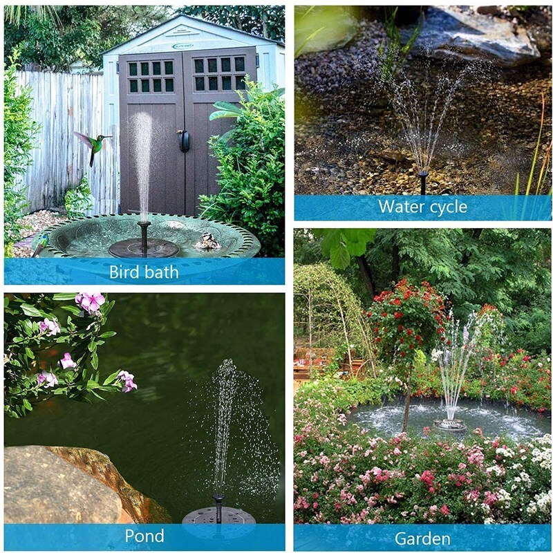 3W Solar Fontein Pomp Drijvende Fontein Ingebouwde... – Grandado