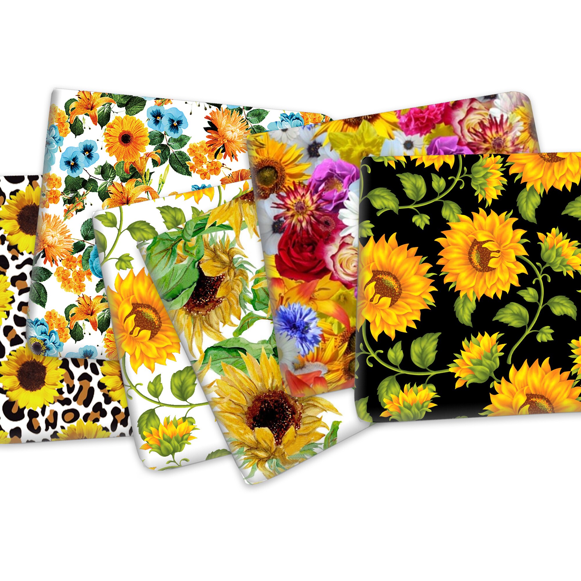 50*145cm Sunflower Summer Polyester Cotton Fabric ... – Grandado