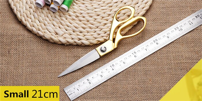 Large Golden Stainless Steel Scissors Tailor Home ... – Grandado