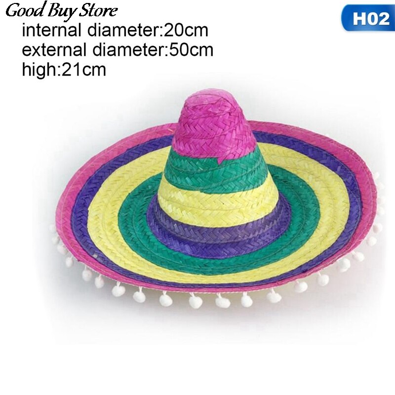 Carnival Sombrero Men Women Party Sun Hats Natural... – Grandado
