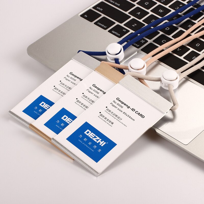 Mg Al Alloy ID Card Badge Holders with Safety Lany... – Grandado