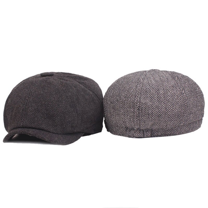 Unisex Newsboy Caps Men Women Tweed Octagonal Hat ... – Vicedeal