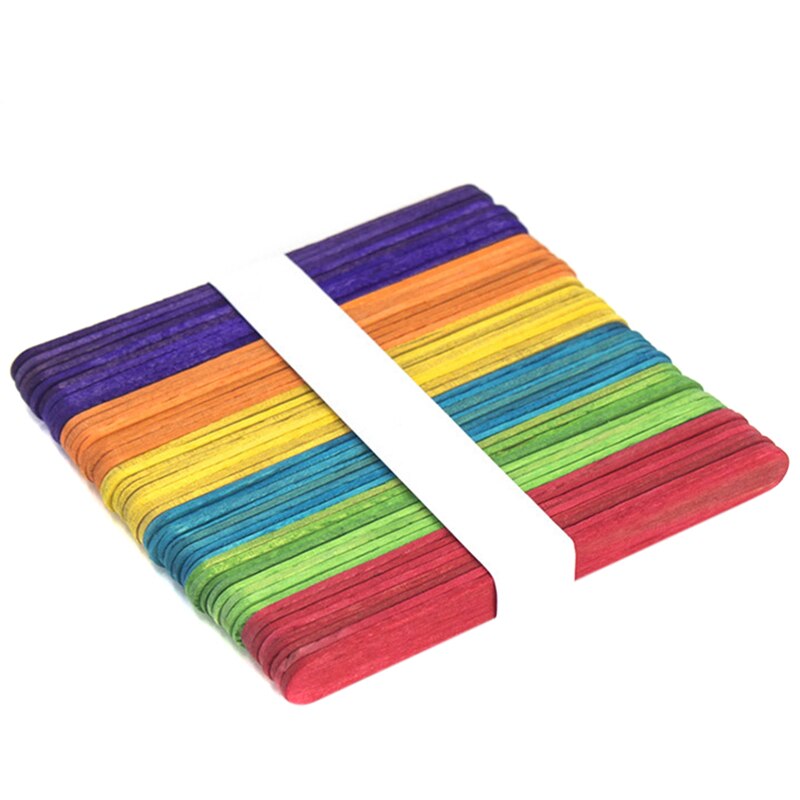 100Pcs DIY Wooden Stick Popsicle Ice Cream Sticks ... – Grandado