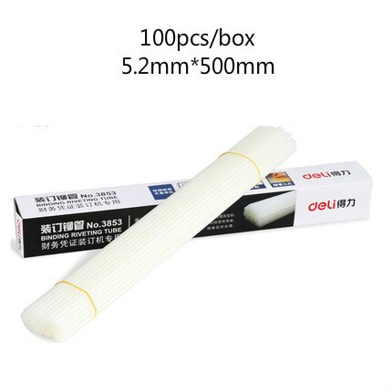 Deli 100pcs/box Binding Riveting Tubes Nylon Bindi... – Grandado