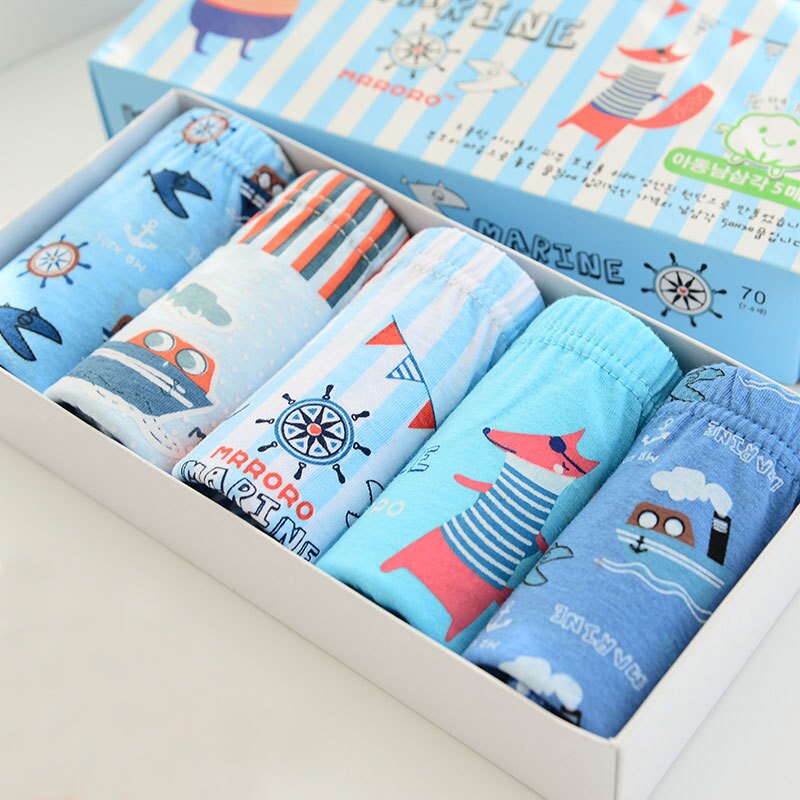 5 Pcs/Lot 2-10Y Kids Boys Girls Briefs Baby Underw... – Grandado