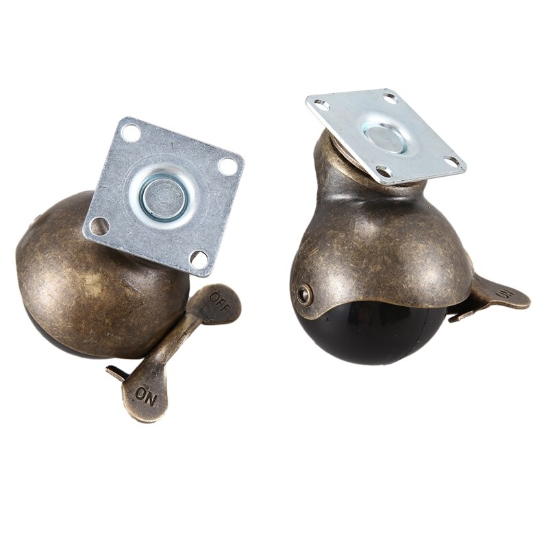 5Pcs Flat Bottom Plate with Brake Wheels and Caste... – Grandado