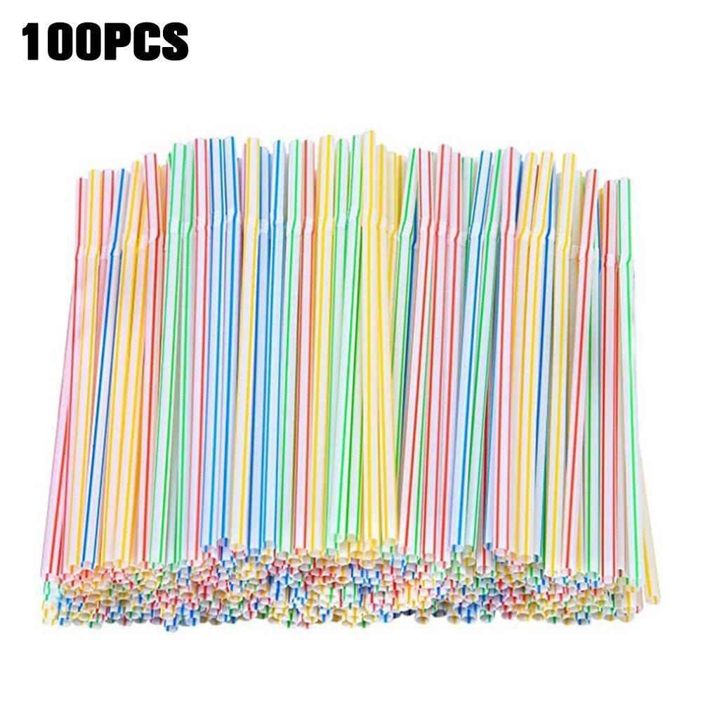 100 Pieces Of Cocktail Straw Plastic Straw Diy Par... – Vicedeal