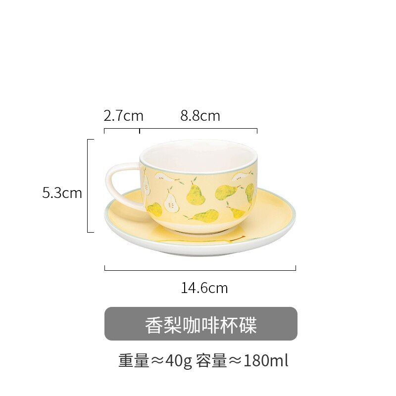 Fruit Cute Tea Cup Set Girl European Funny Mate Co... – Vicedeal
