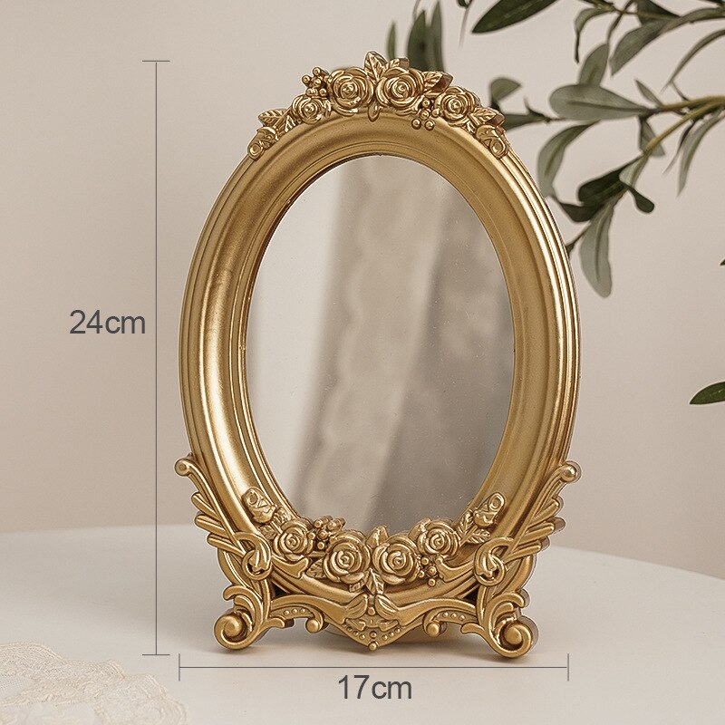 Nordic Retro Resin Sculpture Mirror Home Decoratio... – Grandado