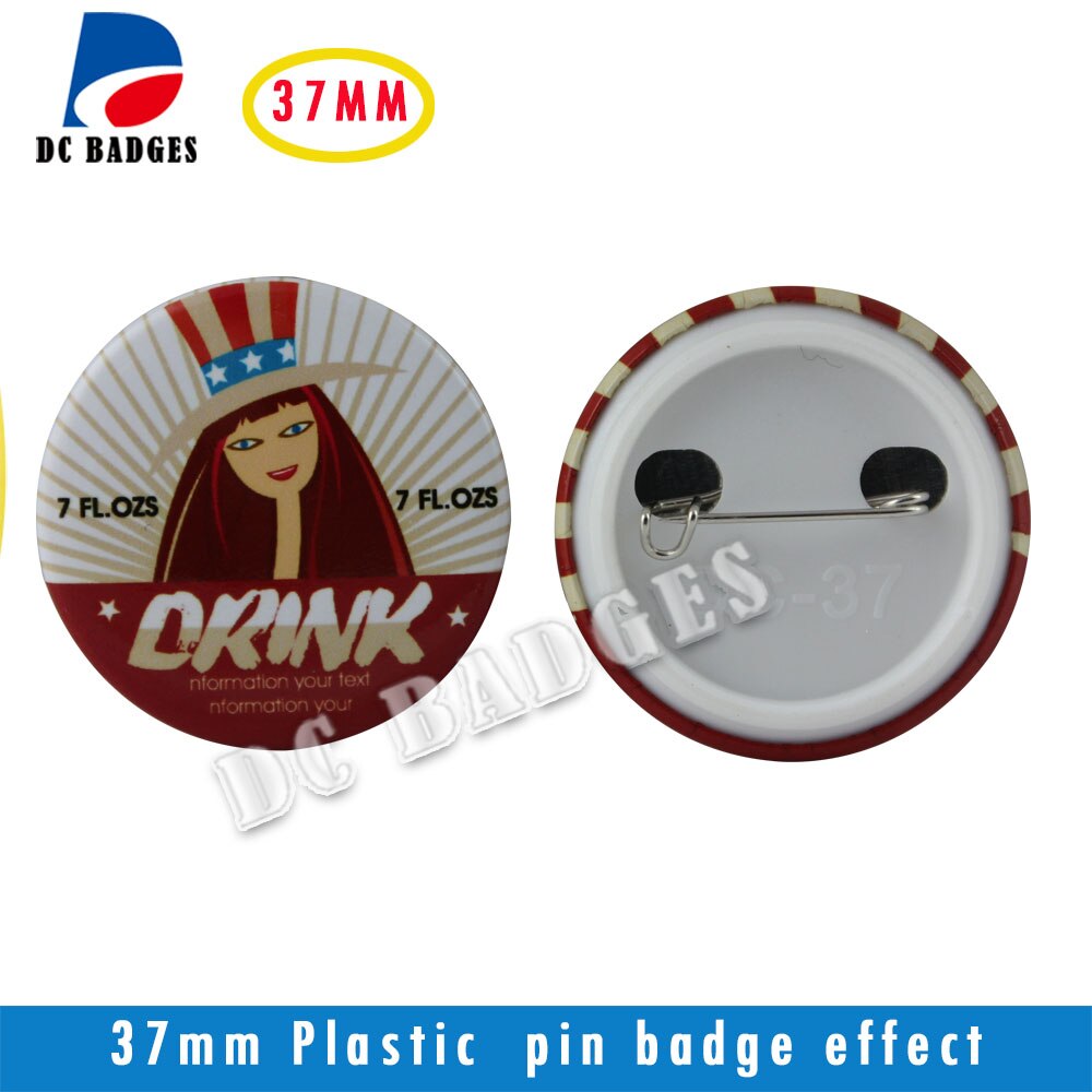 Factory 1.5" 37mm 500sets All Metal Pinback Badge ... – Grandado