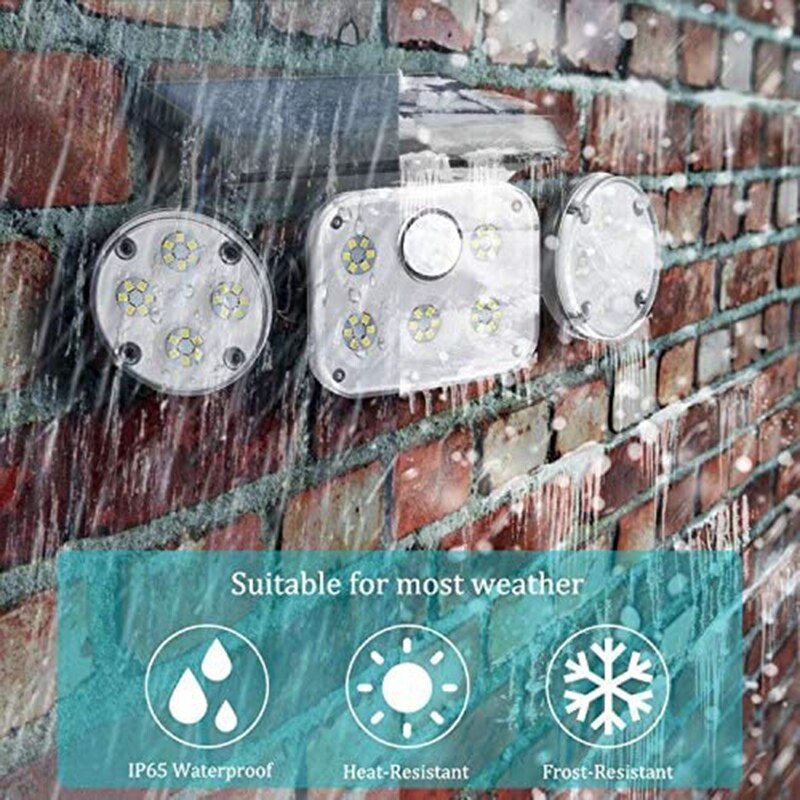 LED Solar Security Lights Outdoor with Motion Sens... – Grandado