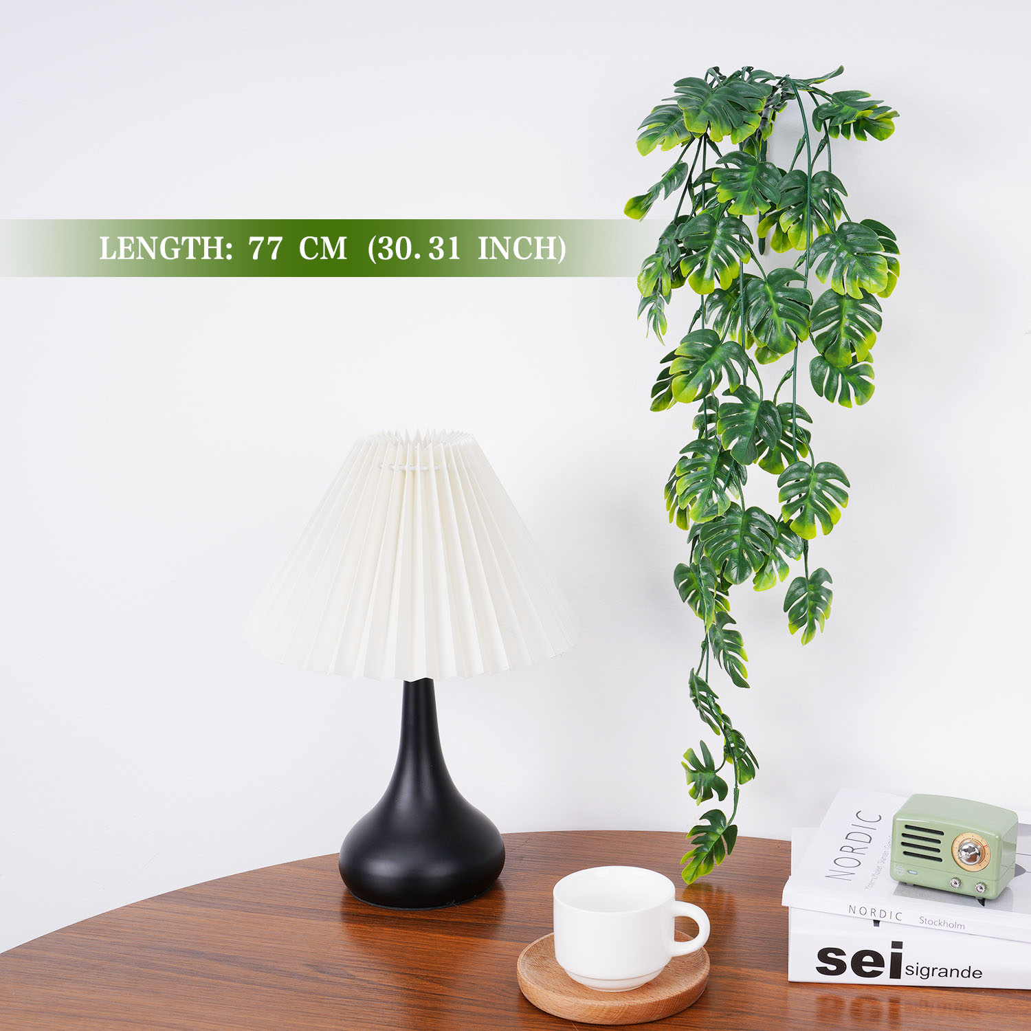 Planta Artificial de 79cm, hojas de helecho persa,... – Grandado