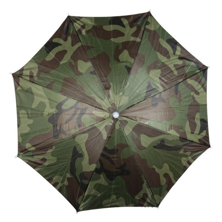 Draagbare 8 ribben hoofd paraplu hoed camouflage w... – Vicedeal