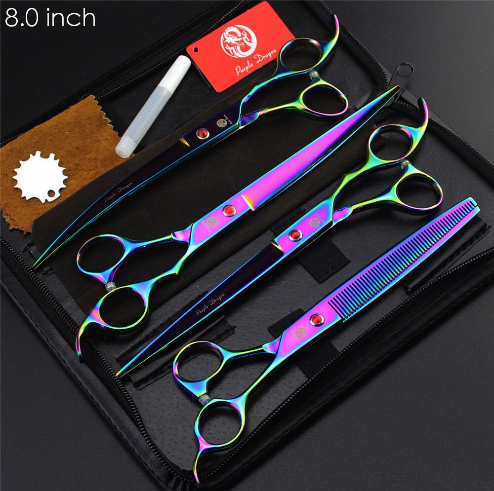 4pcs/set Pet Grooming Scissors Set 7 inch 8 inch S... – Grandado