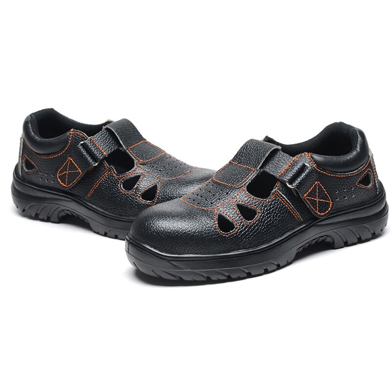 Safety Slipper Safety Working Shoes PU Leather Lig... – Grandado