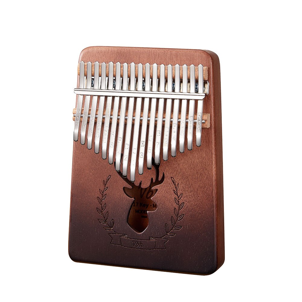 Gradient Deer 17 Keys Kalimba Mahogany Wood Thumb ... – Vicedeal