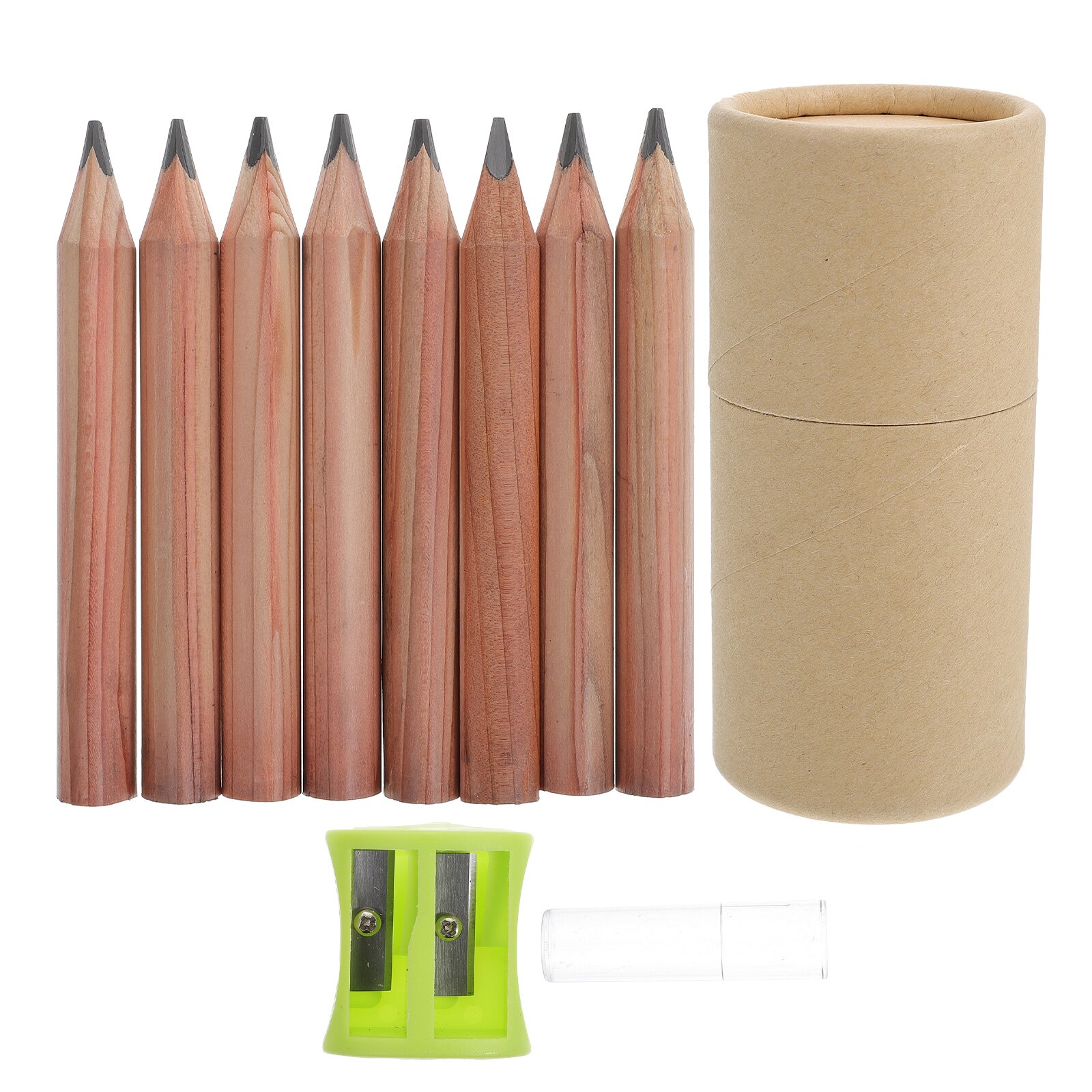 1 Set Beginner Pencils Wood Short Pencil Students ... – Grandado