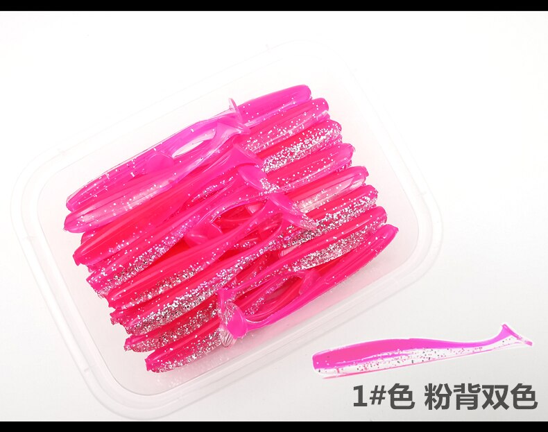 50pcs 6.5cm 7.5cm T Tail Soft Lures Fishing Grub P... – Vicedeal