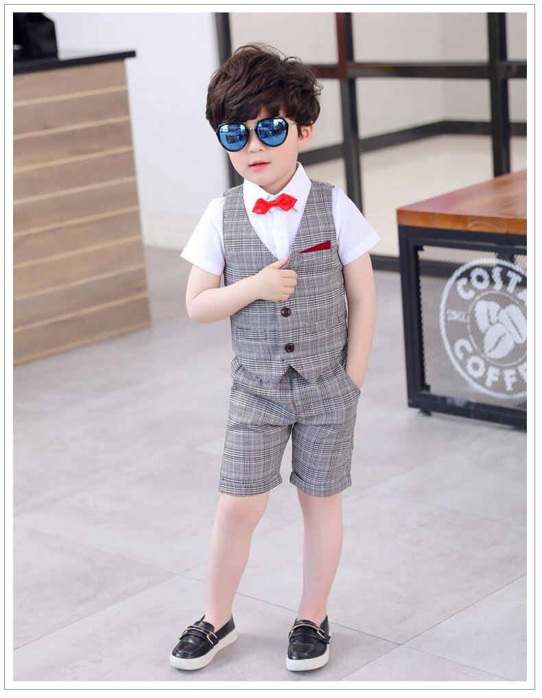 Dollplus drengedragter formelt plaid børnekostume ... – Grandado