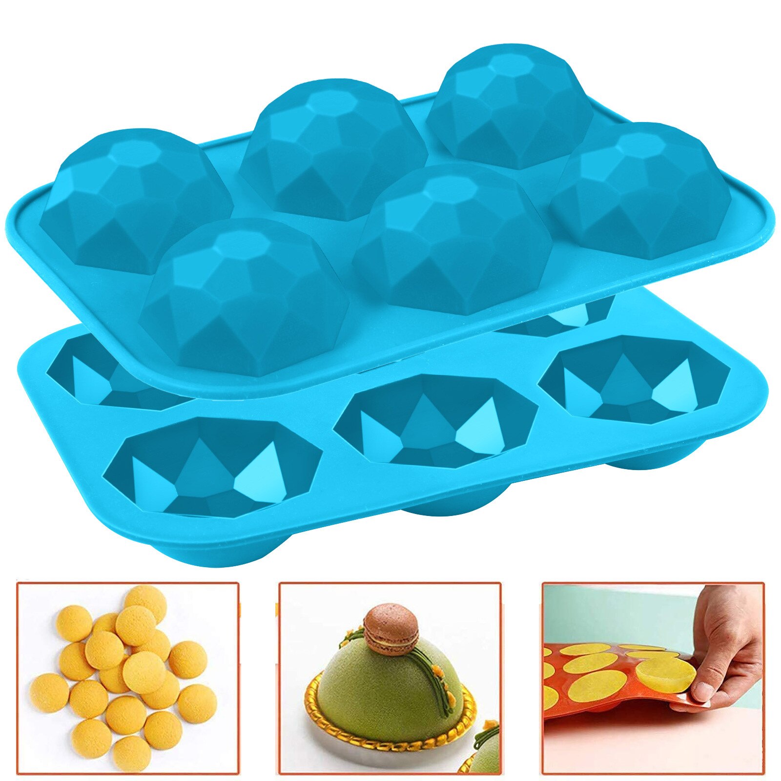 3d Diamond Shaped Cake Mold Cookie Candy Fondant B... – Grandado