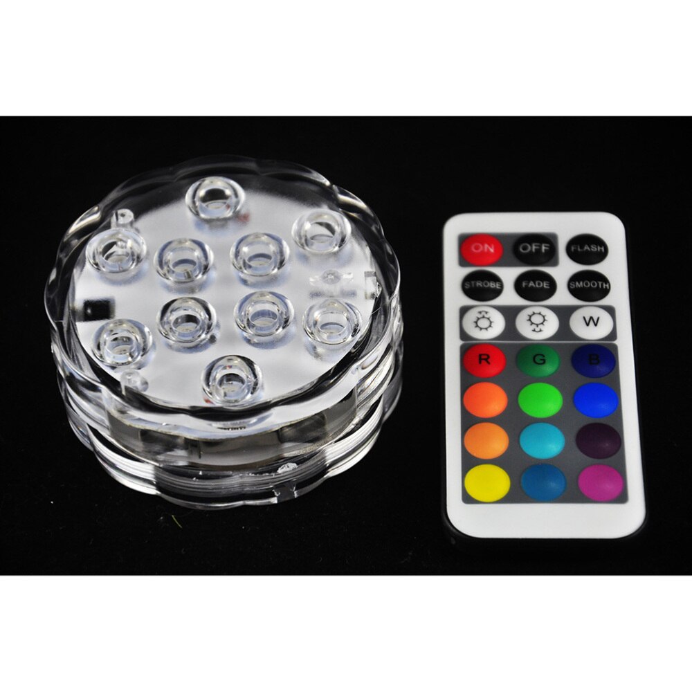 4pcs RGB Submersible LED Lights Battery-operated U... – Grandado