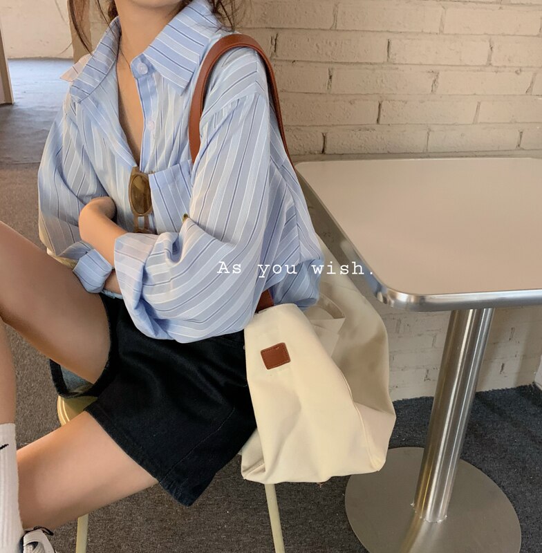 stripe shirts for women autumn long sleeve office ... – Grandado