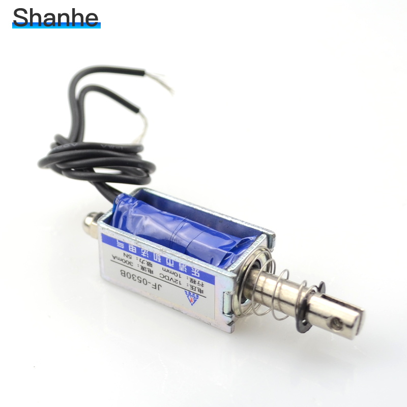 Open Frame Pull-Type Linear Solenoid Component Solenoids Fielect DC 24V ...