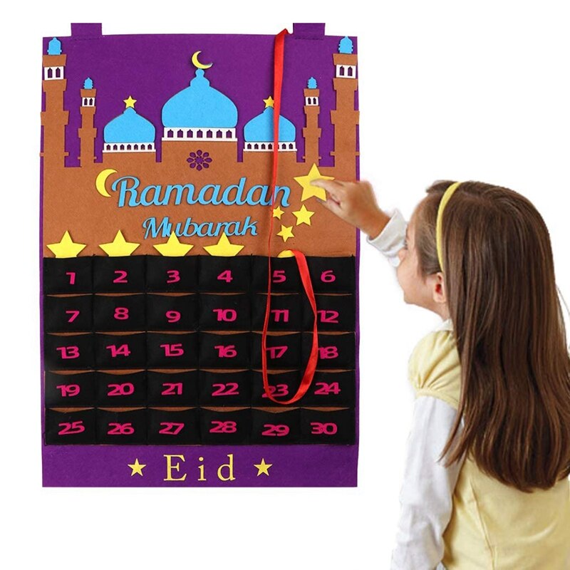 Ramadan Calendar Eid Mubarak Hanging Countdown Cal... – Vicedeal