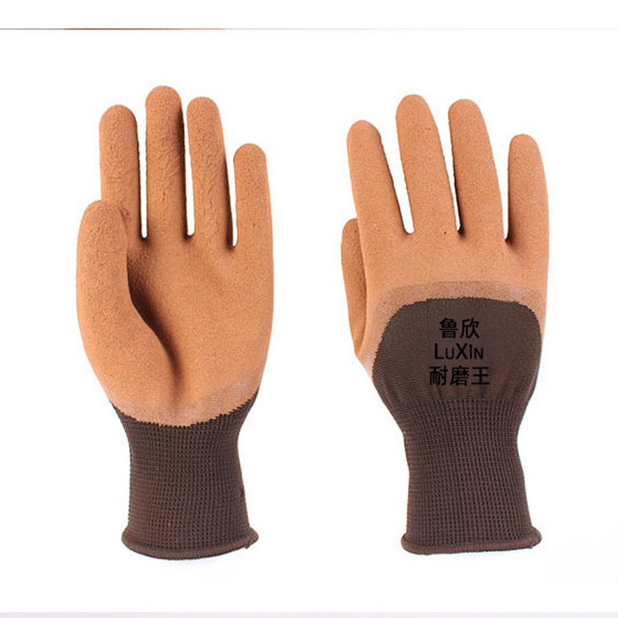 13 Pin Nylon Dipped Wrinkle Latex Foam Gloves Anti Vicedeal