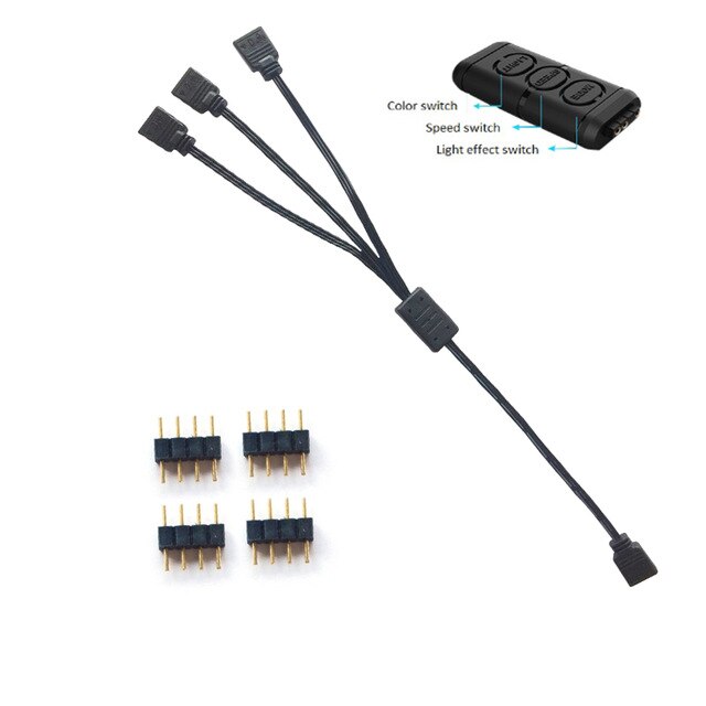 Pccooler 5V3 Pin 12V4 Pin RGB Fan licht Streifen C... – Vicedeal