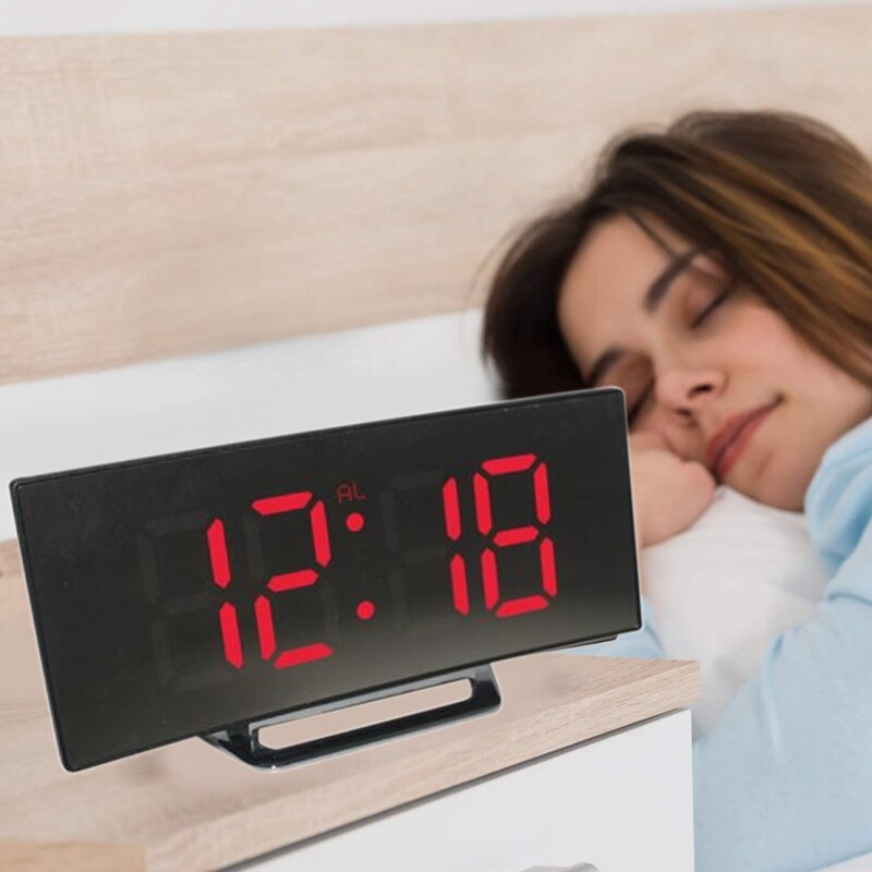 Digital Alarm Clock LED Mirror Clock Multifunction... – Grandado